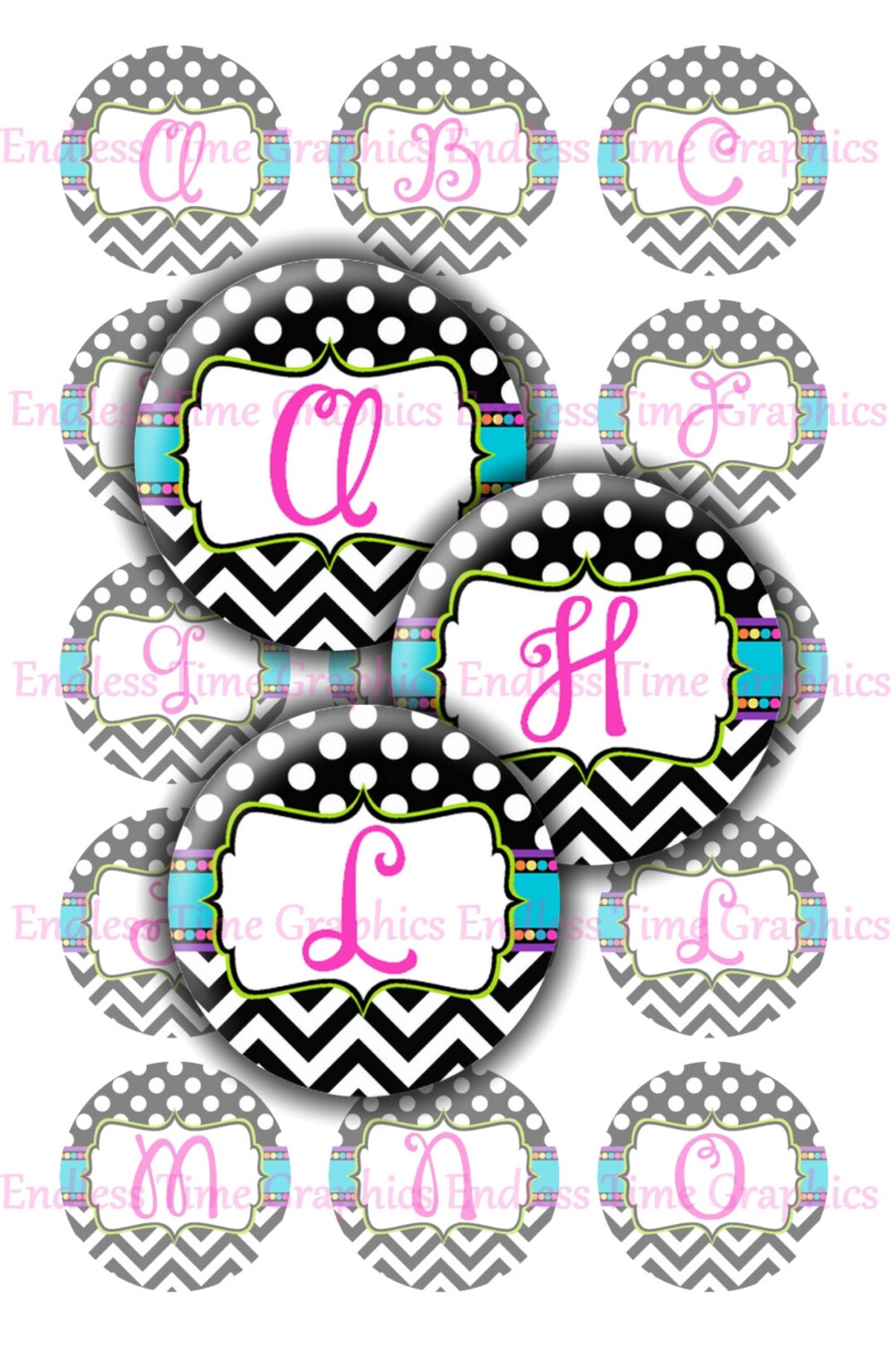 Alphabet Bottle Cap Images ~*DIGITAL*~ 4x6 Digital Collage Sheet ~1 ...