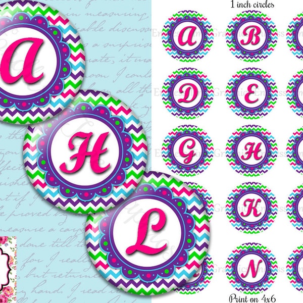 Alphabet Bottle Cap - Etsy