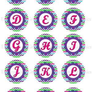 Initial Bottle Cap Images. Digital 1 Inch Circles. Alphabet Bottle Cap ...