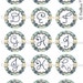 Alphabet Bottle Cap Images. Blue Floral Bottlcap Images. 4x6 Digital ...