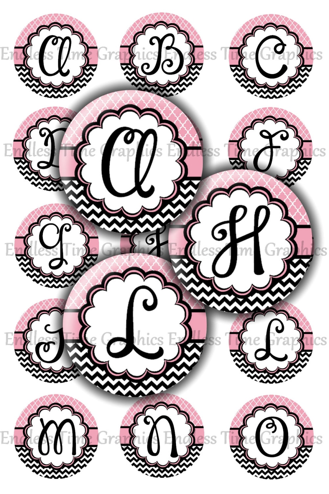 Alphabet Bottle Cap Images DIGITAL Cabochon Images 4x6 - Etsy