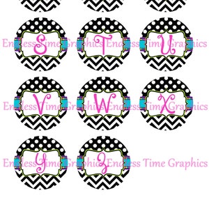 Alphabet Bottle Cap Images ~*DIGITAL*~ 4x6 Digital Collage Sheet ~1 ...