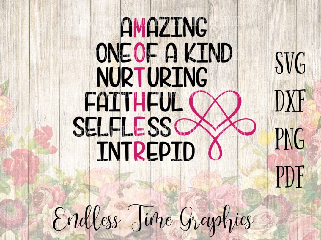 Mother's Day Poem SVG Cutting File 343 - Etsy