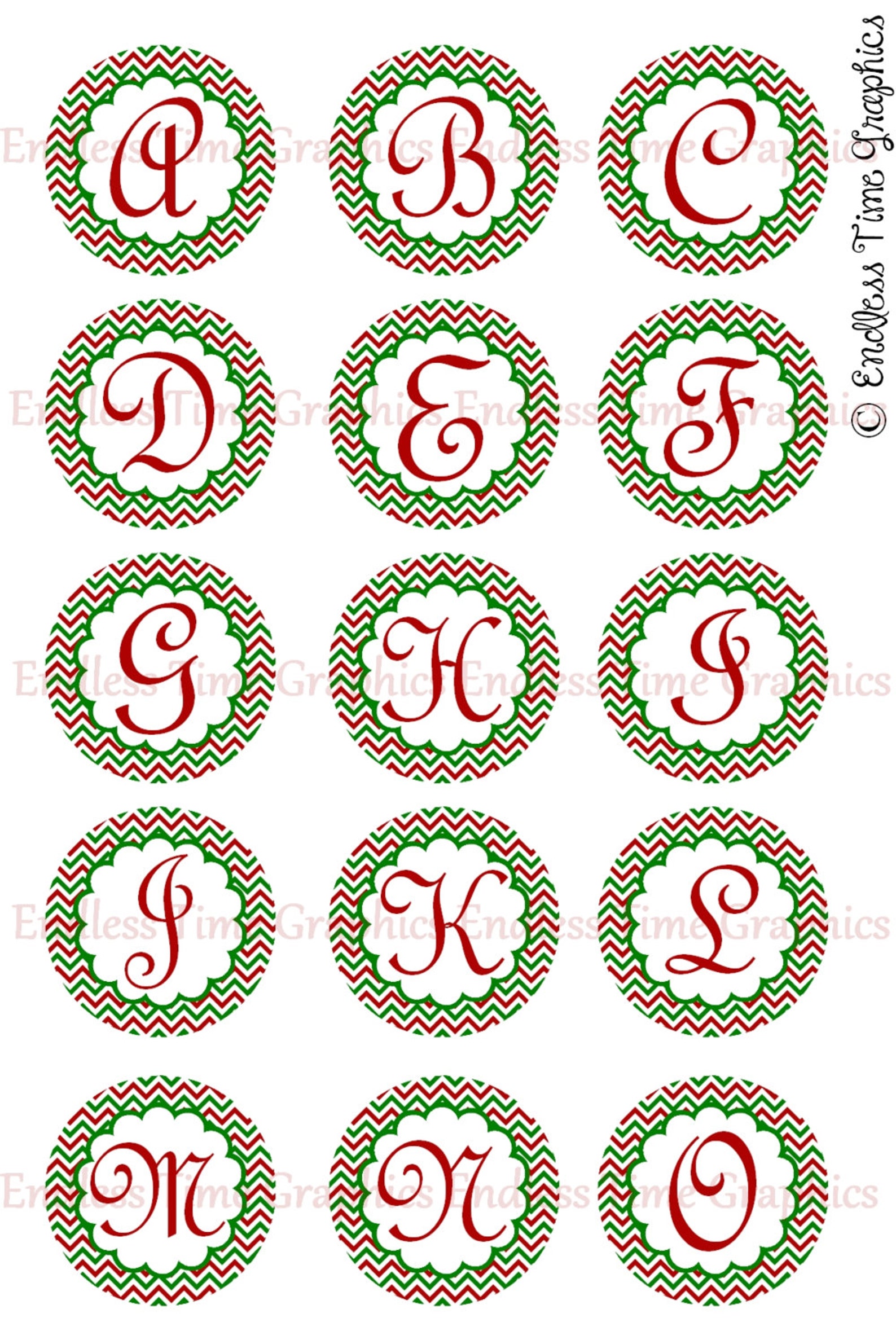 Alphabet Bottlecap Images. Christmas Bottle Cap Image. Digital - Etsy