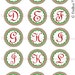Alphabet Bottlecap Images. Christmas Bottle Cap Image. Digital Collage ...