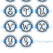Blue Letter Bottlecap Images. Alphabet Digital Bottle Cap Images ...