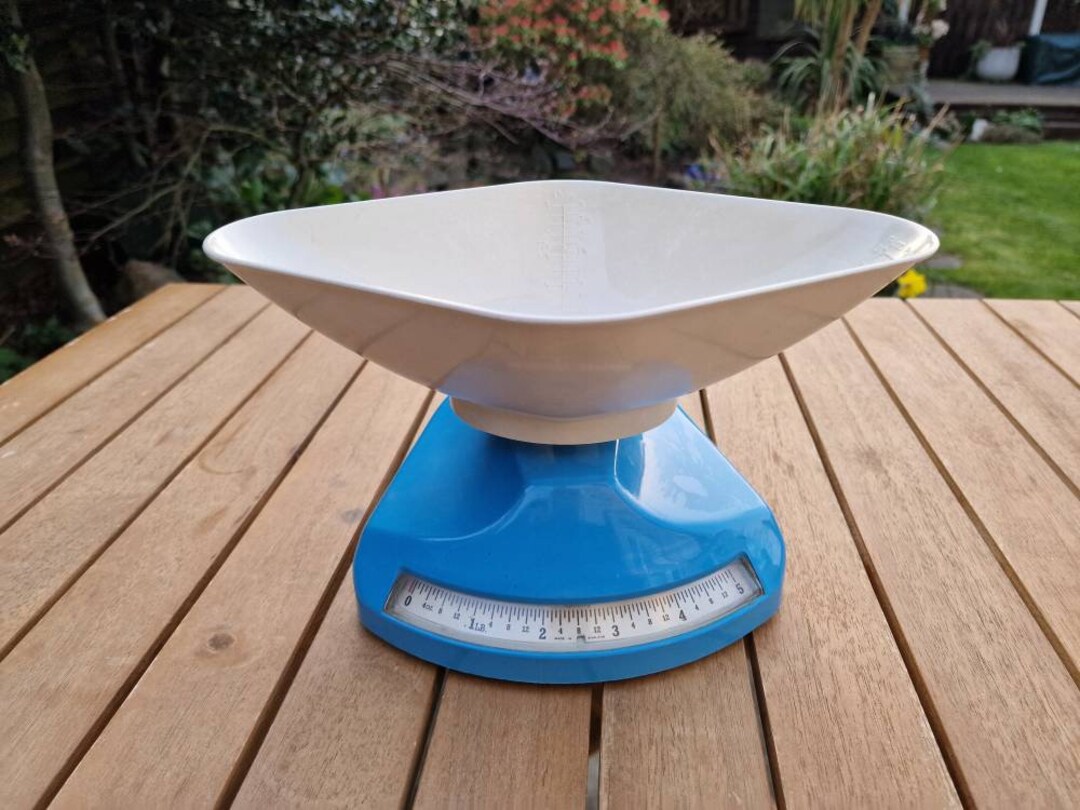 Vintage Weighing Scales, Blue in Colour and Made in England. - Etsy