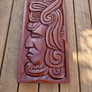 Vintage Heavy Hand Carved Plaque of an Indigenous Person. - Etsy