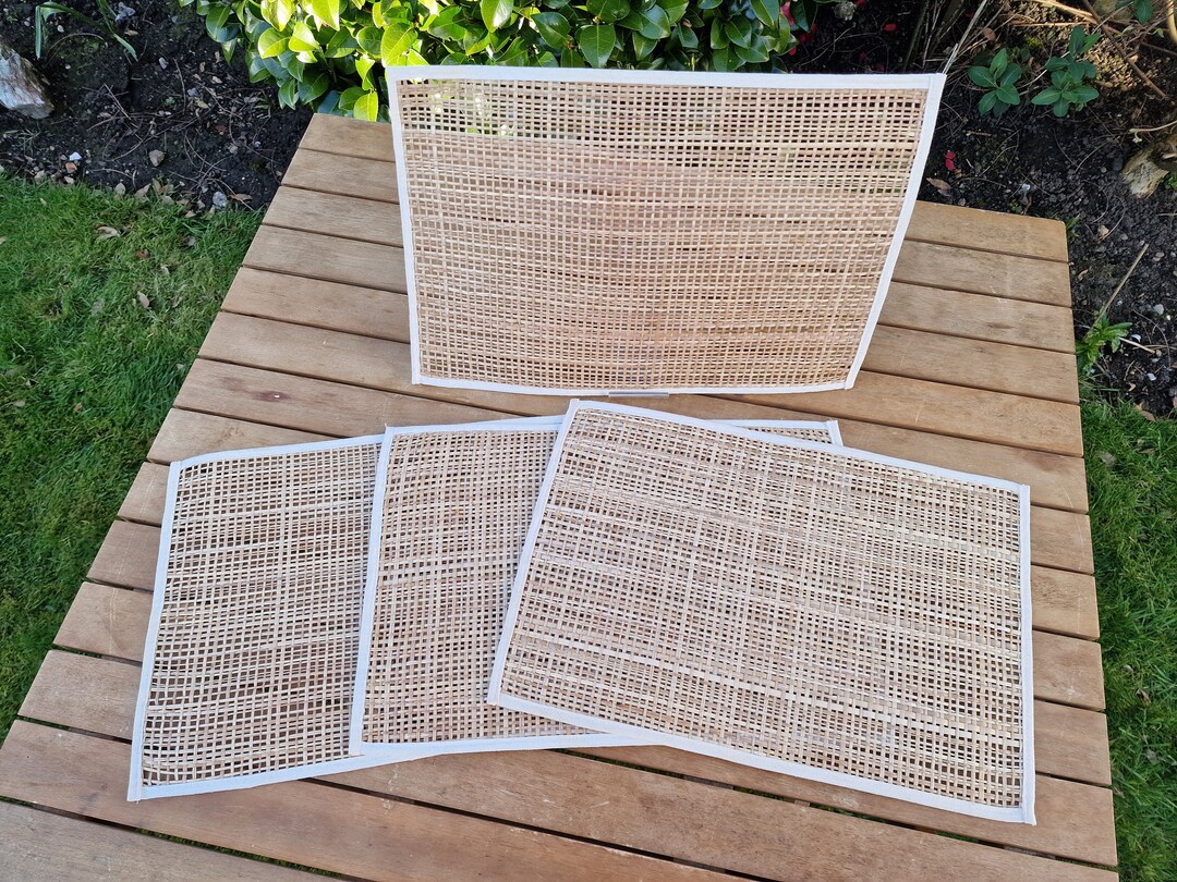 Vintage Wicker Placemats/tablemats, Individually Available, 1970-80's ...
