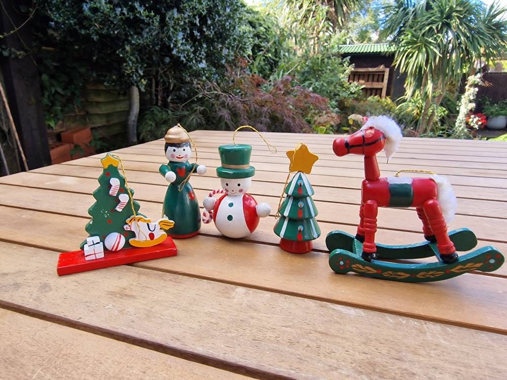 Wooden German Christmas Tree - Etsy UK