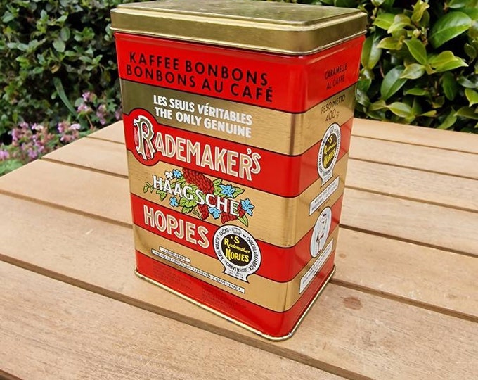 Vintage Style Red and Gold Rademaker's Haagsche Hopjes Sweet Tin - Etsy