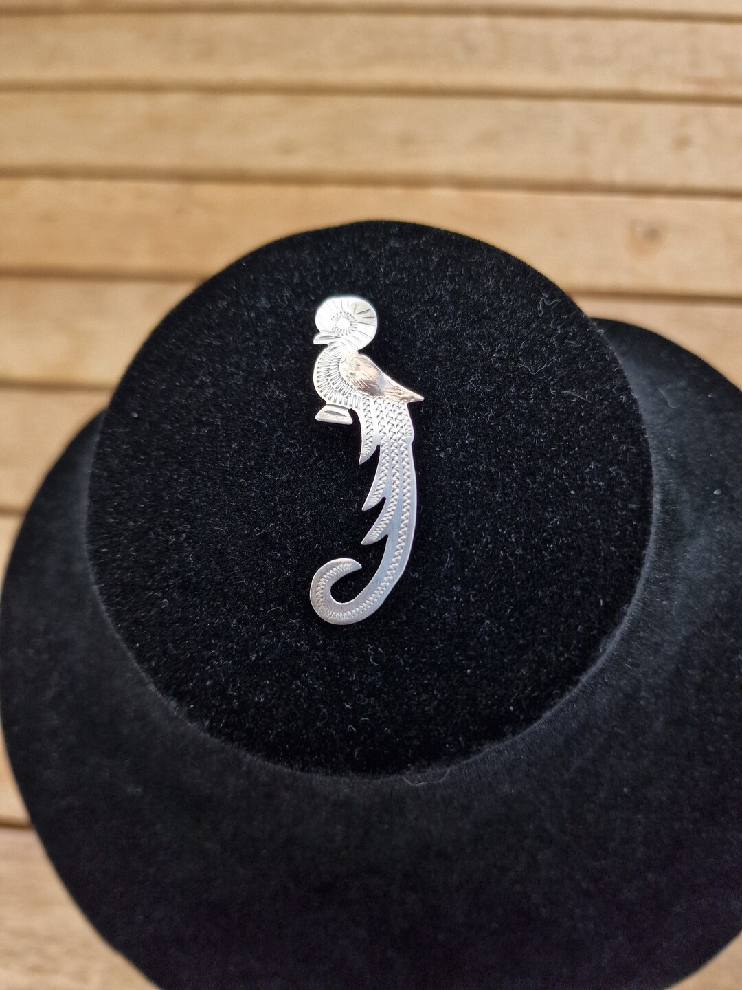 Vintage 900 Silver Brooch From Guatemala of a Resplendent Quetzal Bird ...