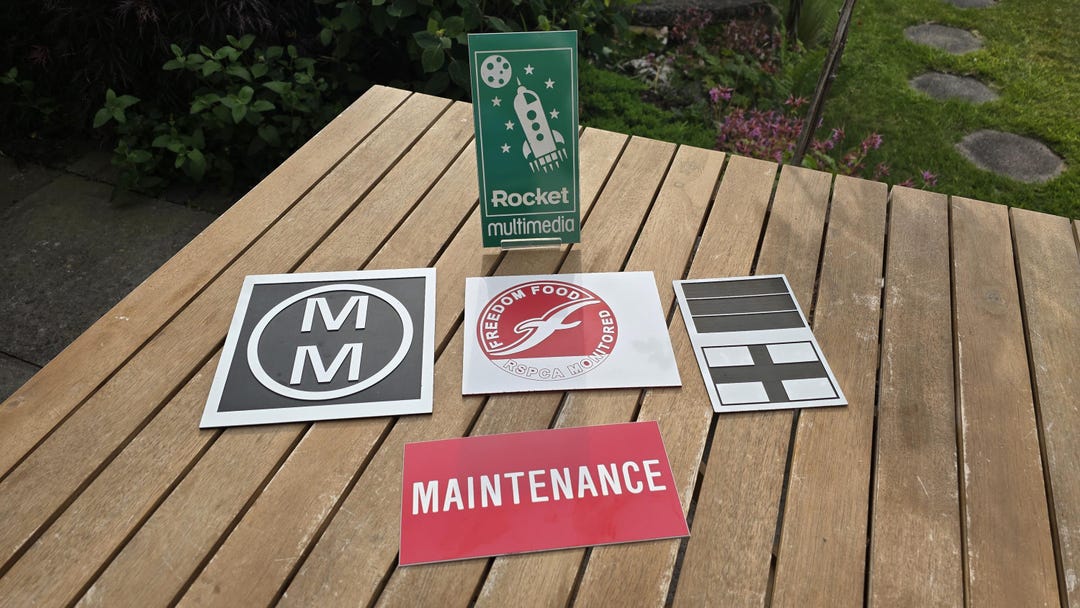 Individually Available Signs, Made From Plastic, in Different Designs ...