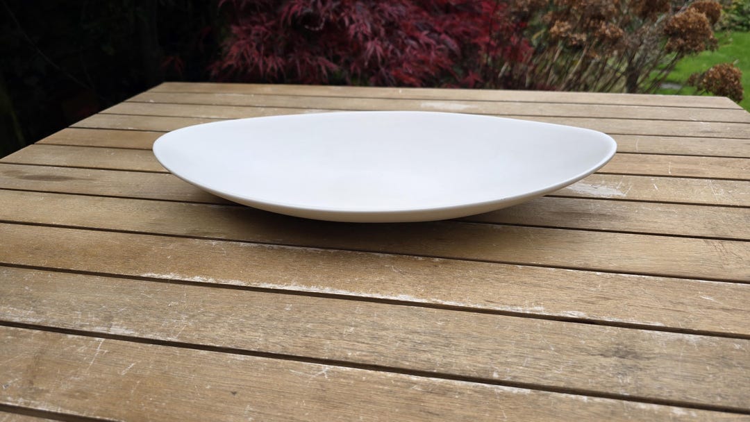 Large Display Bowl: Oval Shaped, Sloped and in a Matt Finish. - Etsy