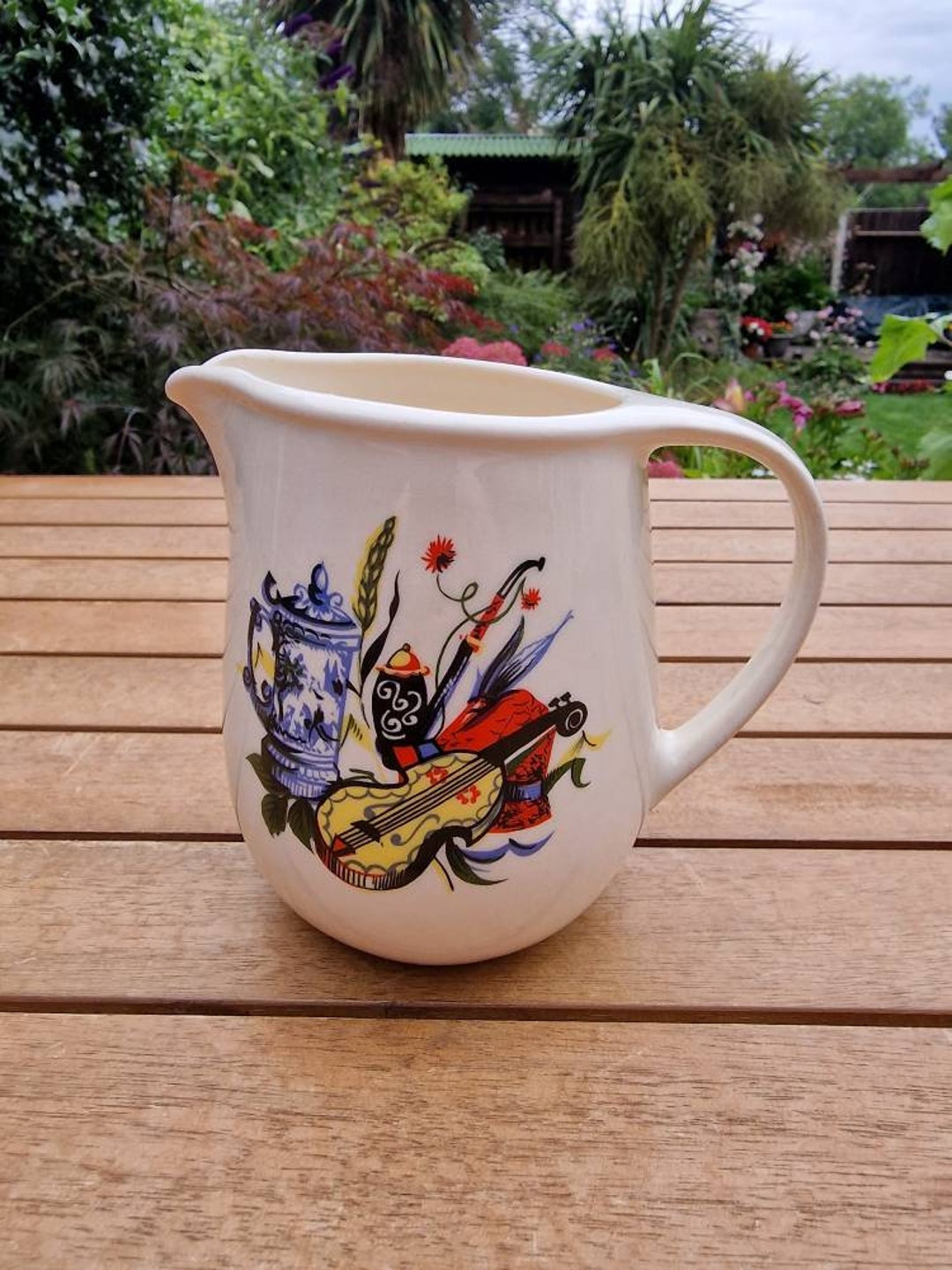 Large, Vintage Jug With Attractive Design, Made in Romania. - Etsy