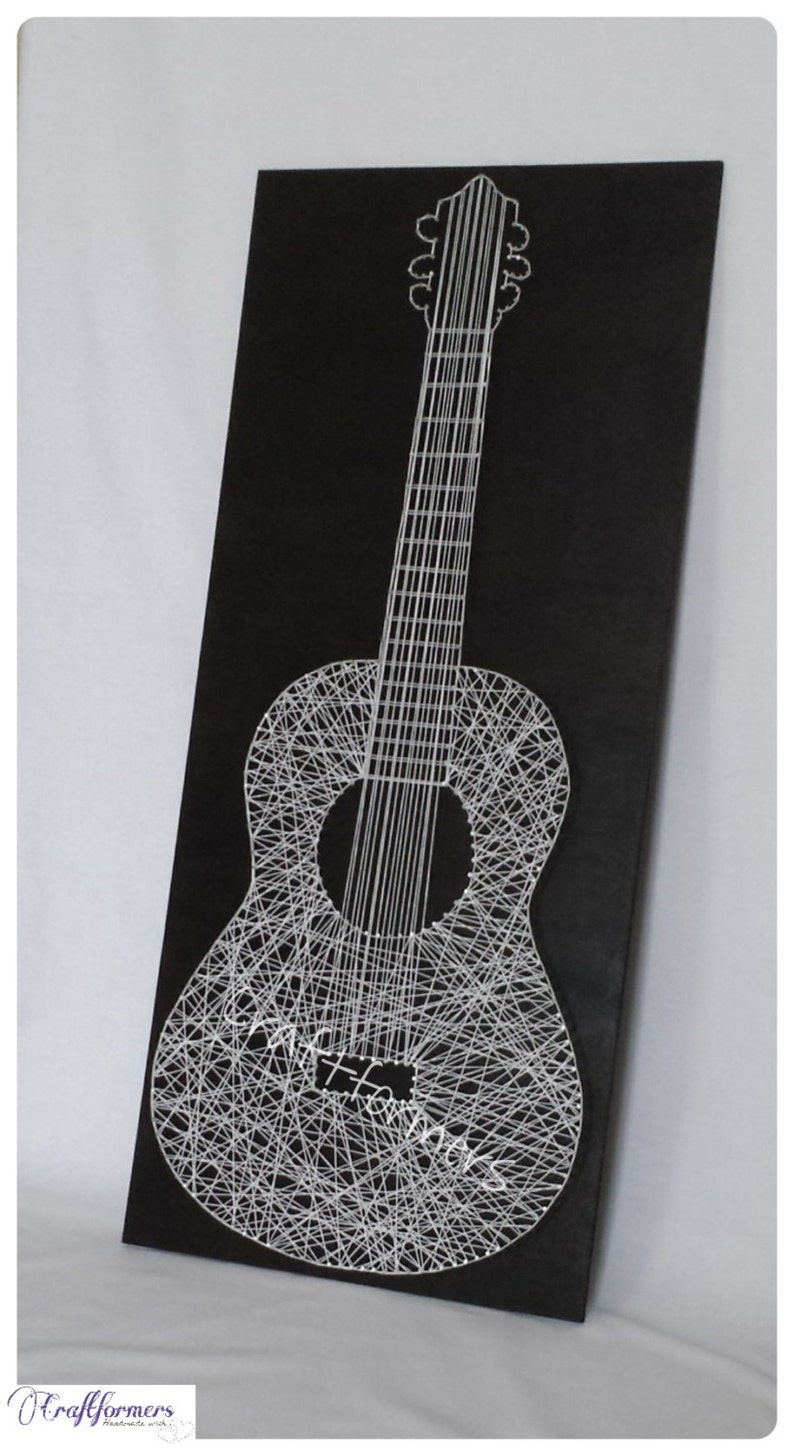 String Art Music Guitar Musical Instrument Music Gift - Etsy
