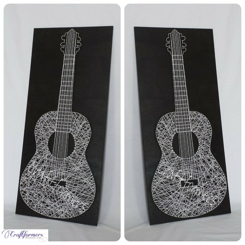String Art Music Guitar Musical Instrument Music Gift | Etsy