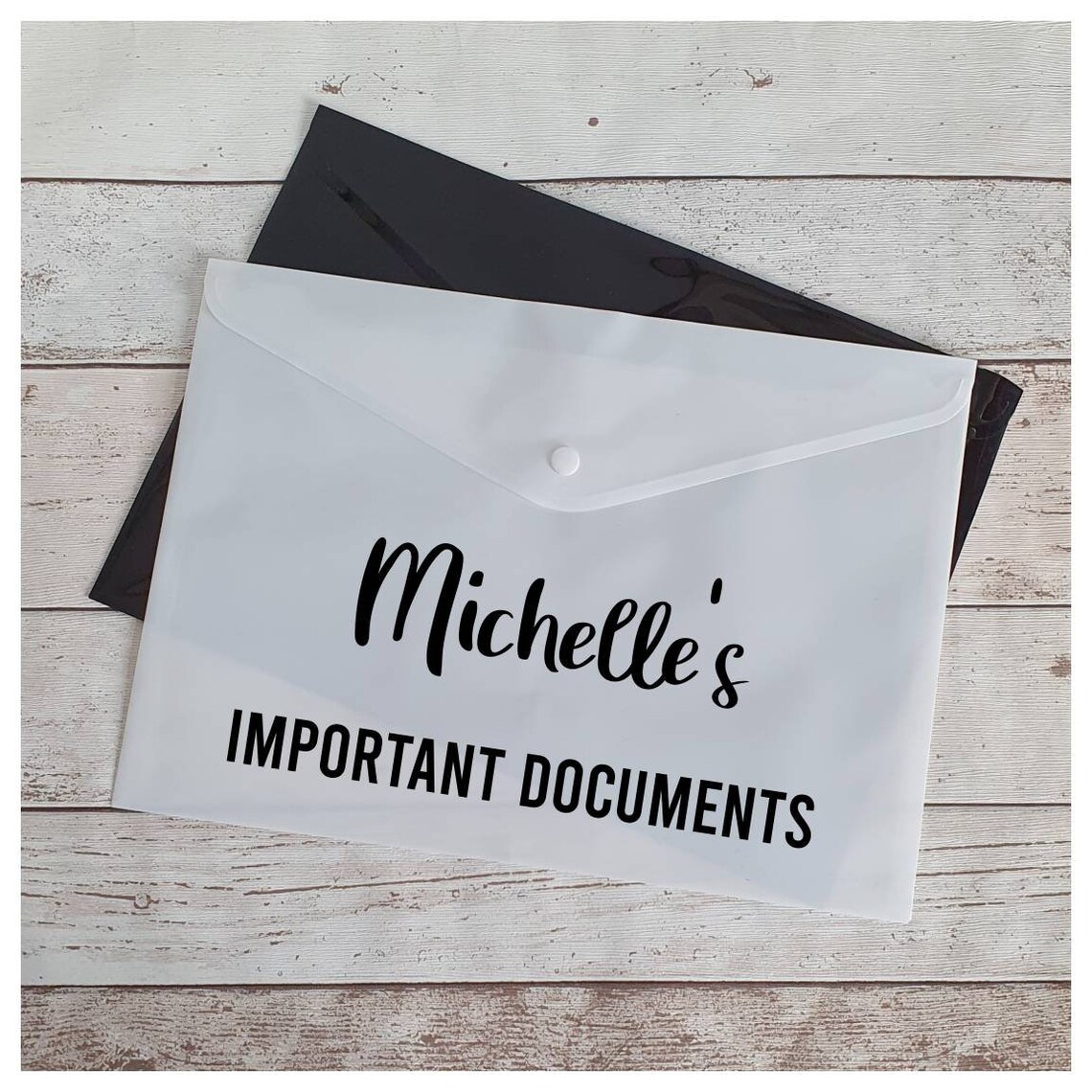 Personalised Popper Wallet Folders Document Holders - Etsy UK