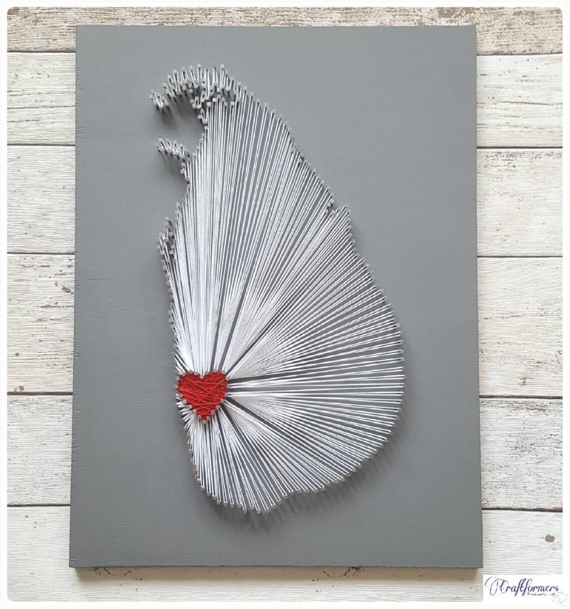 Personalised String Art Map Custom Made Maps Home Decor - Etsy UK