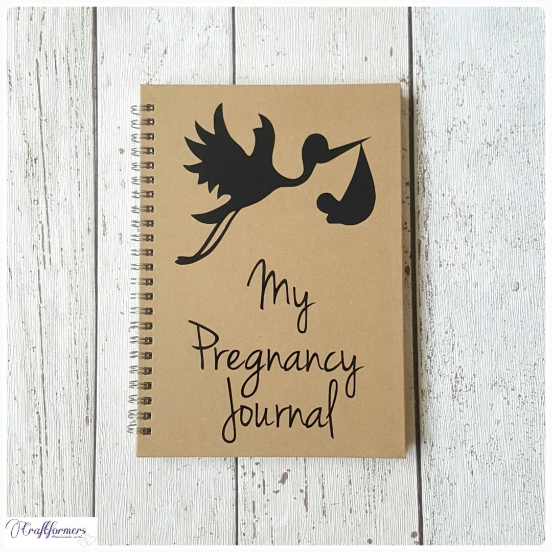 Pregnancy Journal, Baby Shower Gift, A5 Notebook, Stationery, New Mum ...