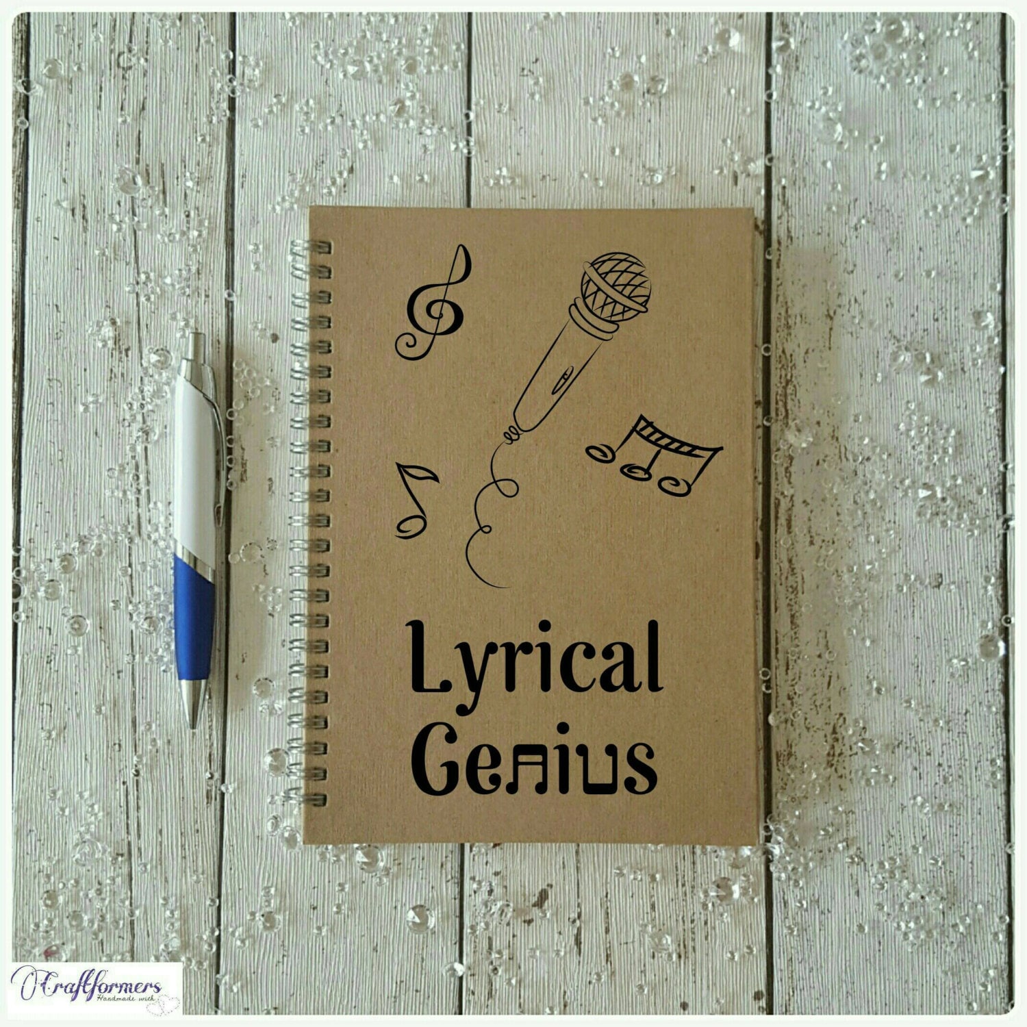 Songwriters Notebook Personalised Gift Music Notebook | Etsy