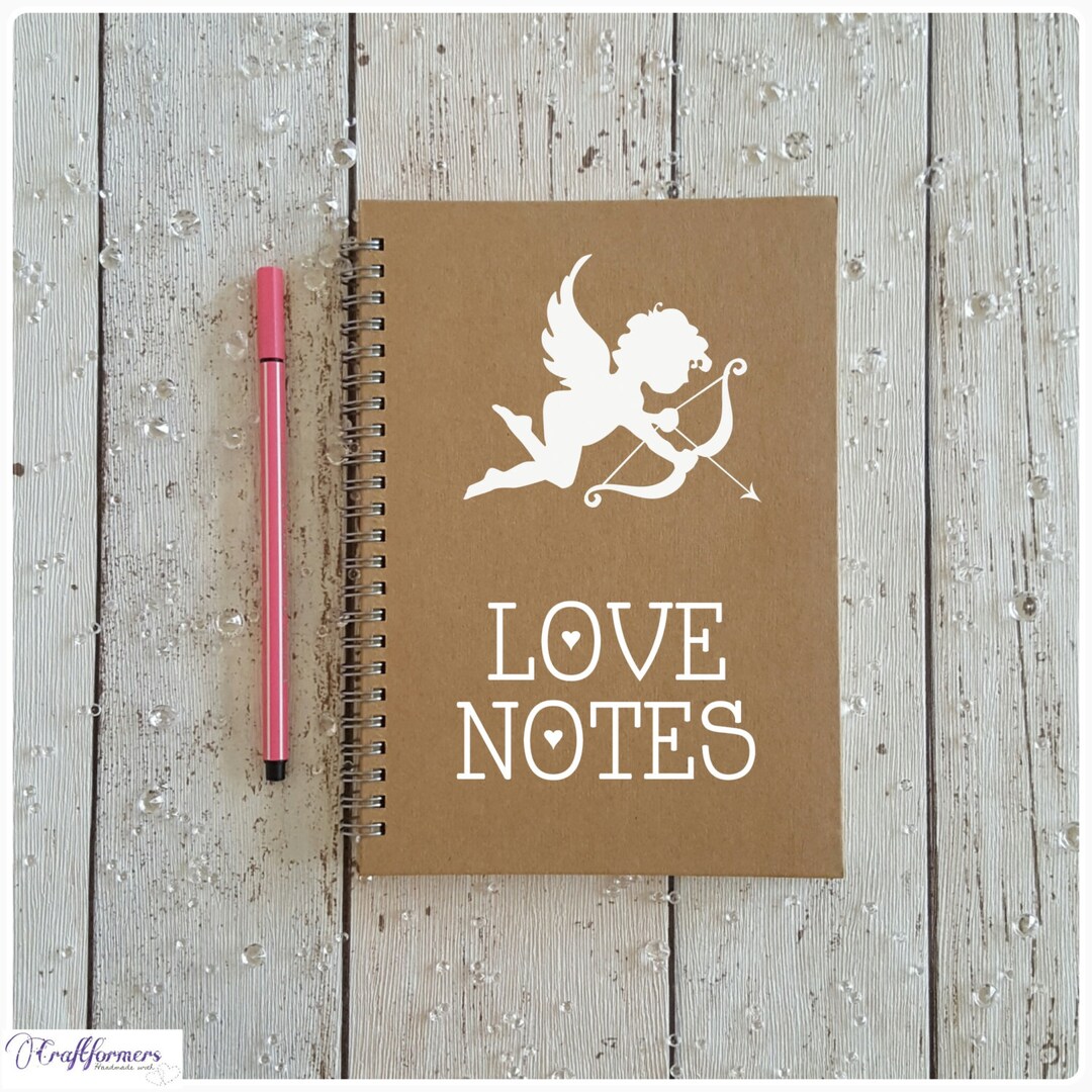 Love Notes Notebook, Stationery Gift, A5 Kraft Notebook, Custom Made ...
