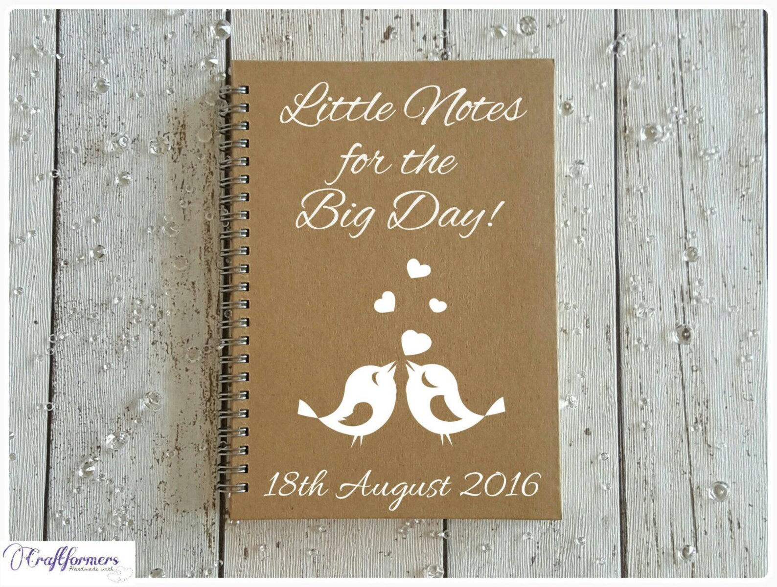 Personalised Gift, Wedding Notebook Stationery Gift, Engagement Gift ...