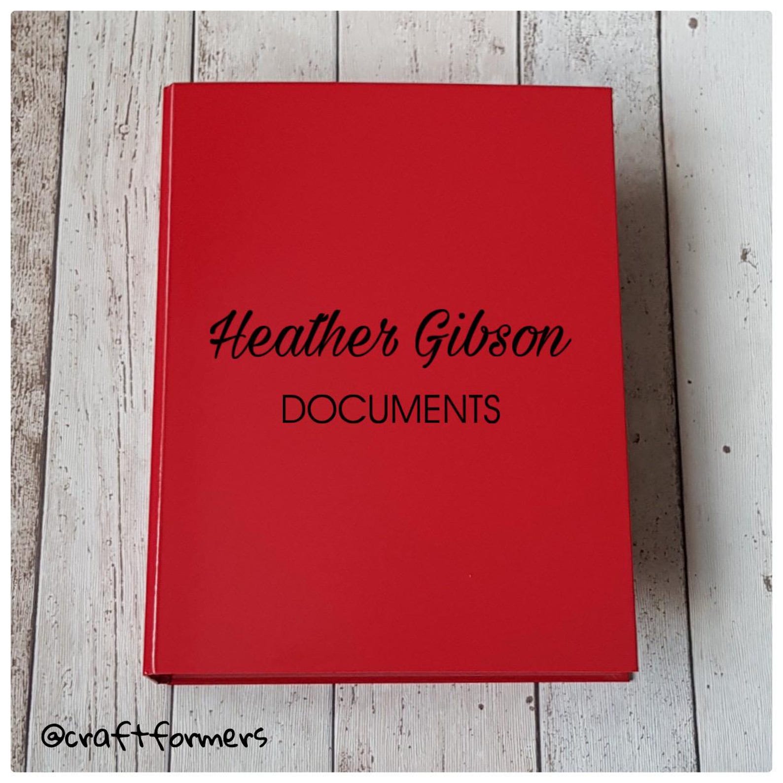 Personalised Name A4 Folder, Ring Binder File, Stationery, Custom Made ...
