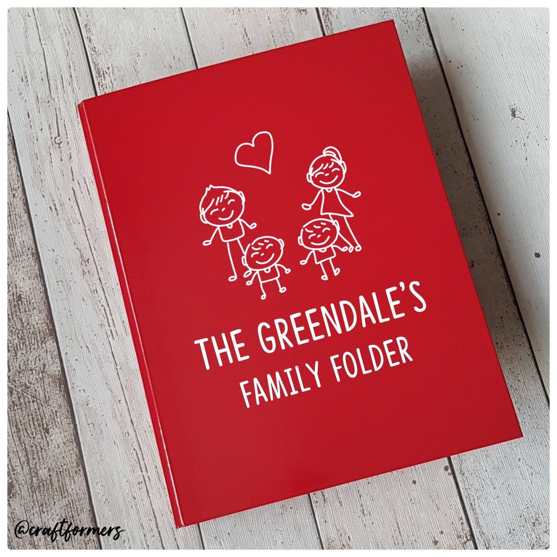 Personalised Family Folder A4 Ring Binder Files & Folders | Etsy