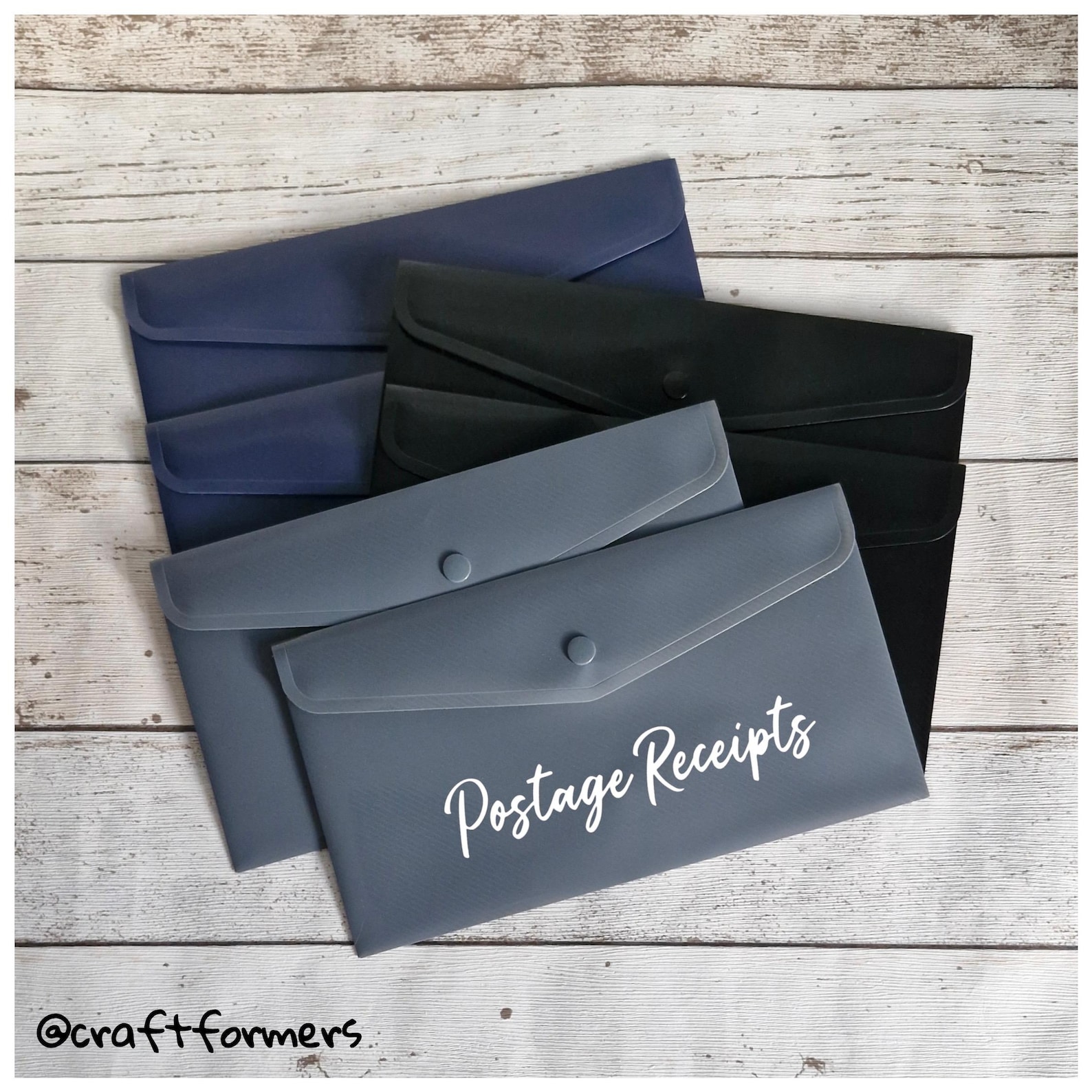 Personalised Plastic Wallets, Cheque Sized Stud Wallet, Envelope ...