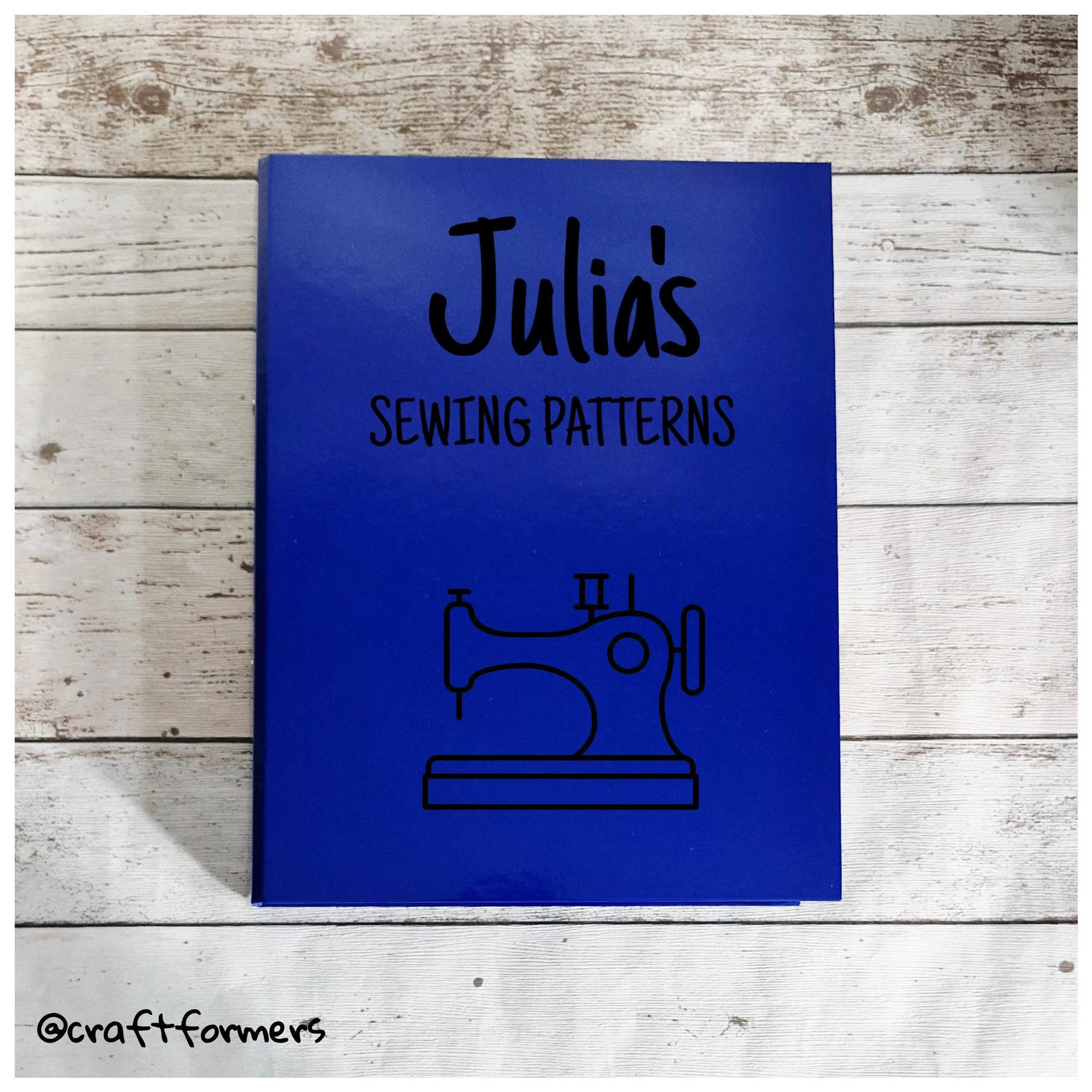 Personalised Sewing Patterns Folder, A4 Ring Binder File, Stationery ...