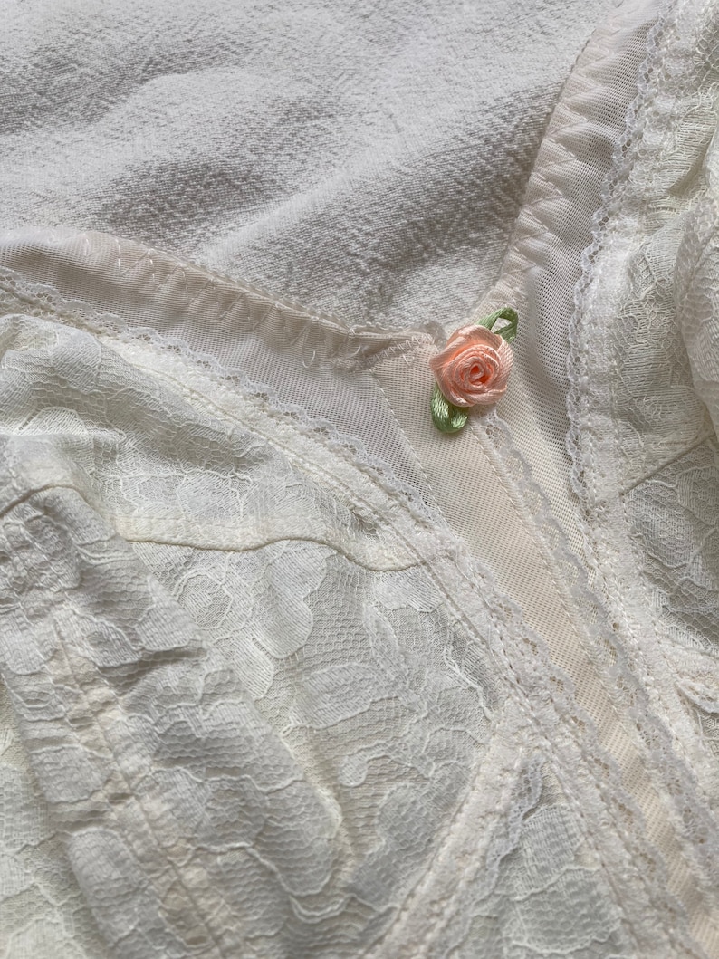 Vintage White Lace Bullet Longline Bra Corset Bustier 36B | Etsy