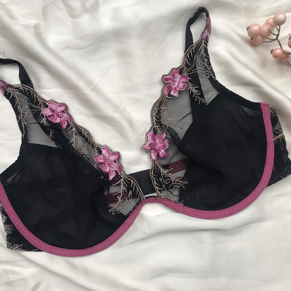 Magenta Pink Bra - Etsy