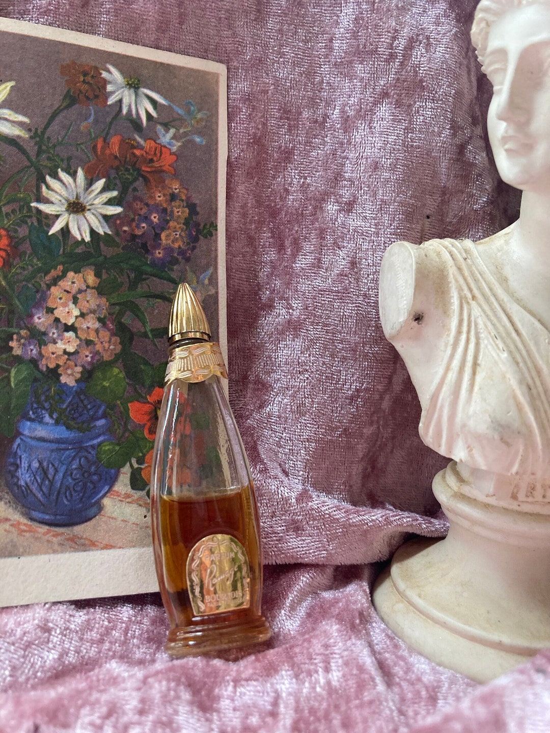 Bourjois Ramage Gold Cap Art Deco Original Vintage Mini Perfume Bottle ...