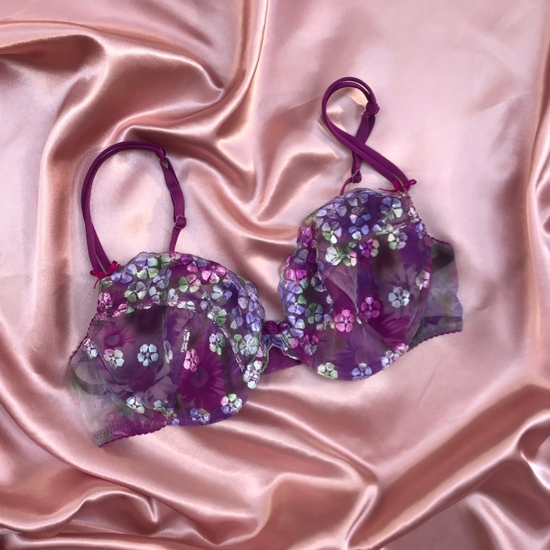 Embroidered Bra - Etsy