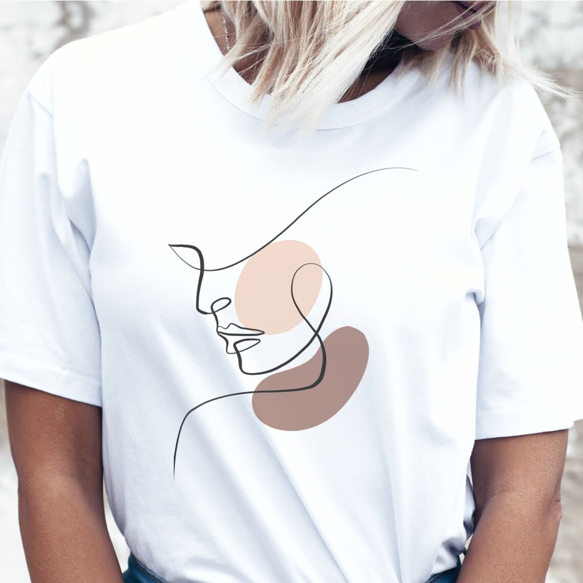 Abstract Woman Face Shirt Face Design Line Art Drawing Tee - Etsy