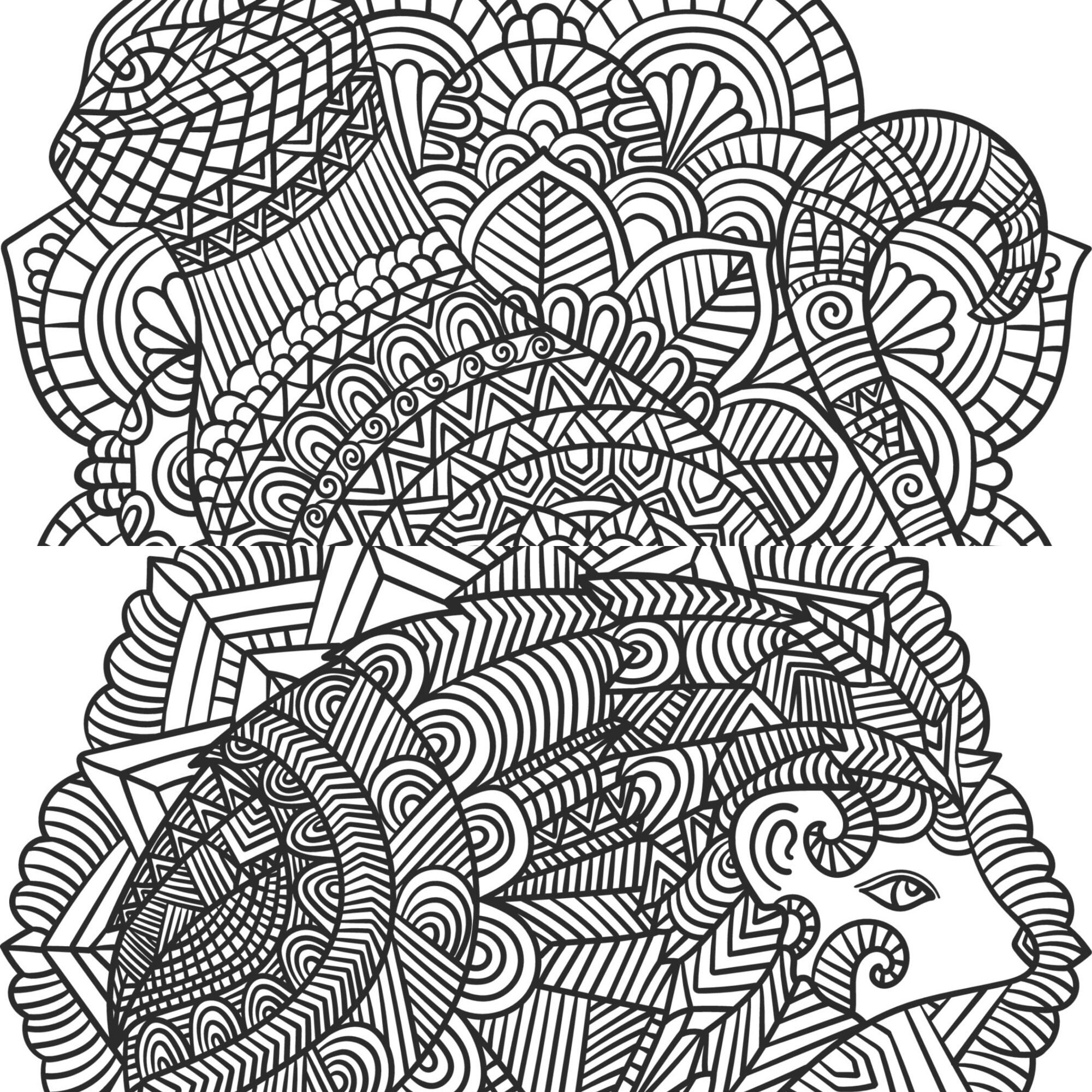 Animal Mindful Coloring for Adults, Coloring Book 29 Assorted Mandala ...