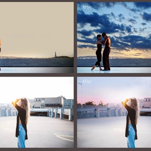 Sky Photo Overlays clouds photoshop sunset texture | Etsy