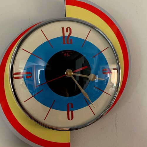 Retro 60s Wall Clock - Etsy