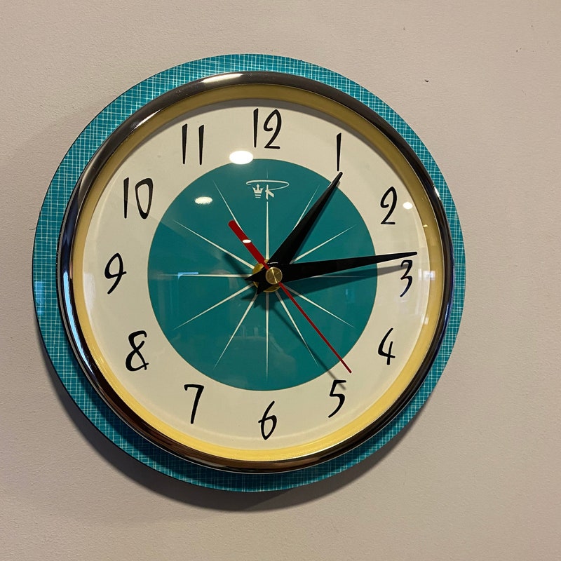 Retro Kitchen Clock - Etsy