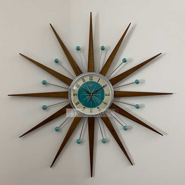 Atomic Starburst Clock - Etsy