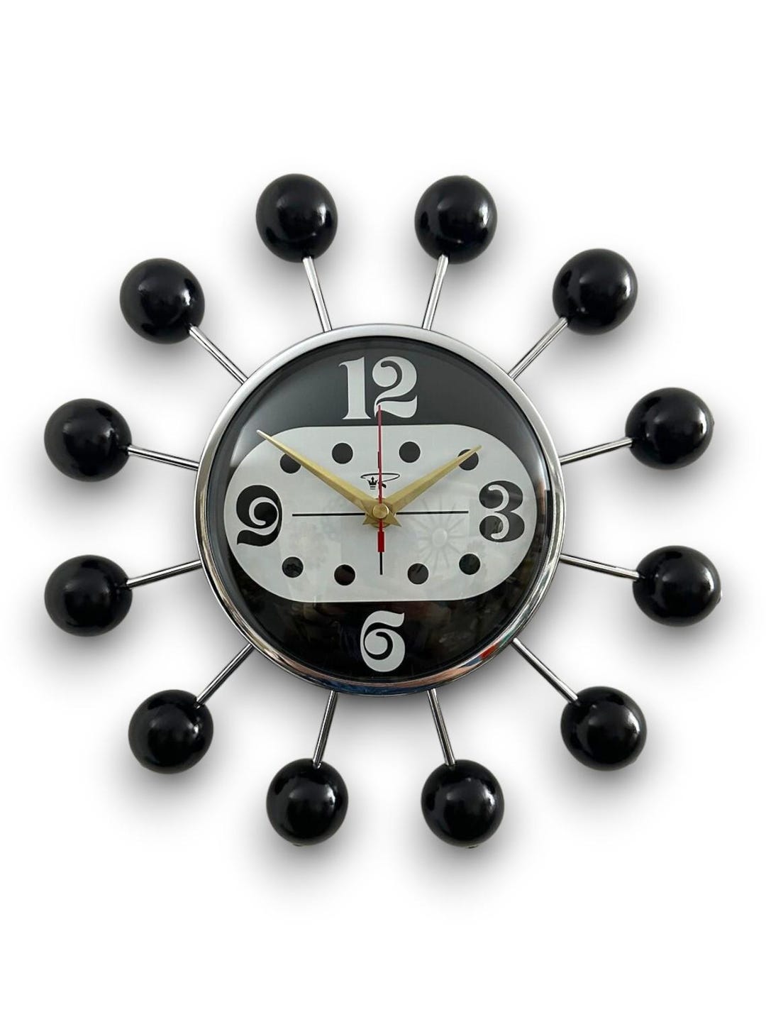 British Made Silent Ball Burst Clock by Royale - Hand Made Starburst ...