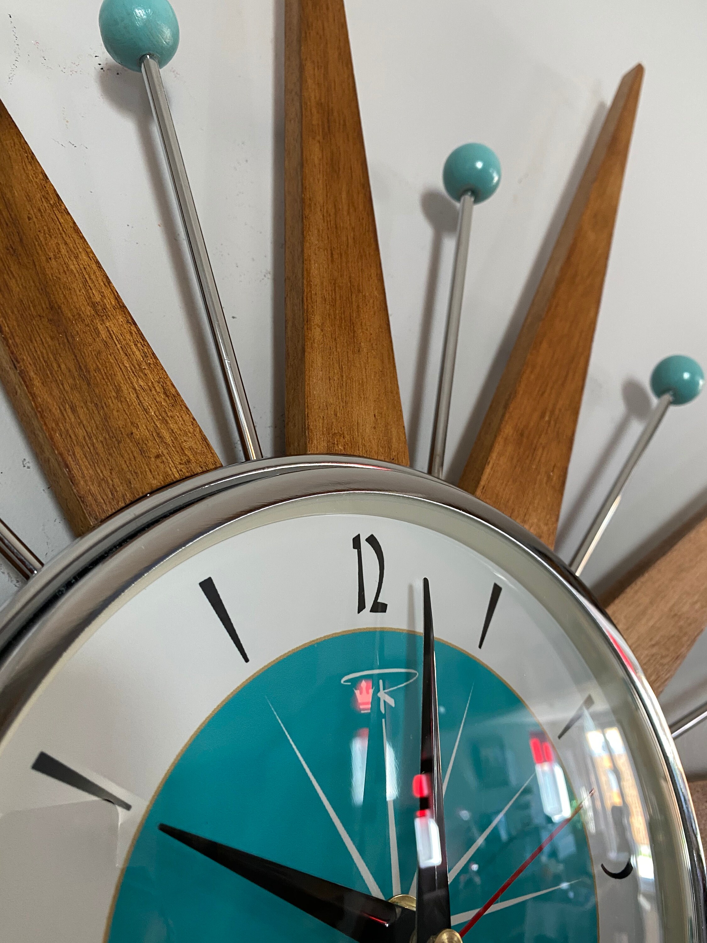 27 Inch Hand Made Mid Century Style Starburst Clock by Royale - Etsy