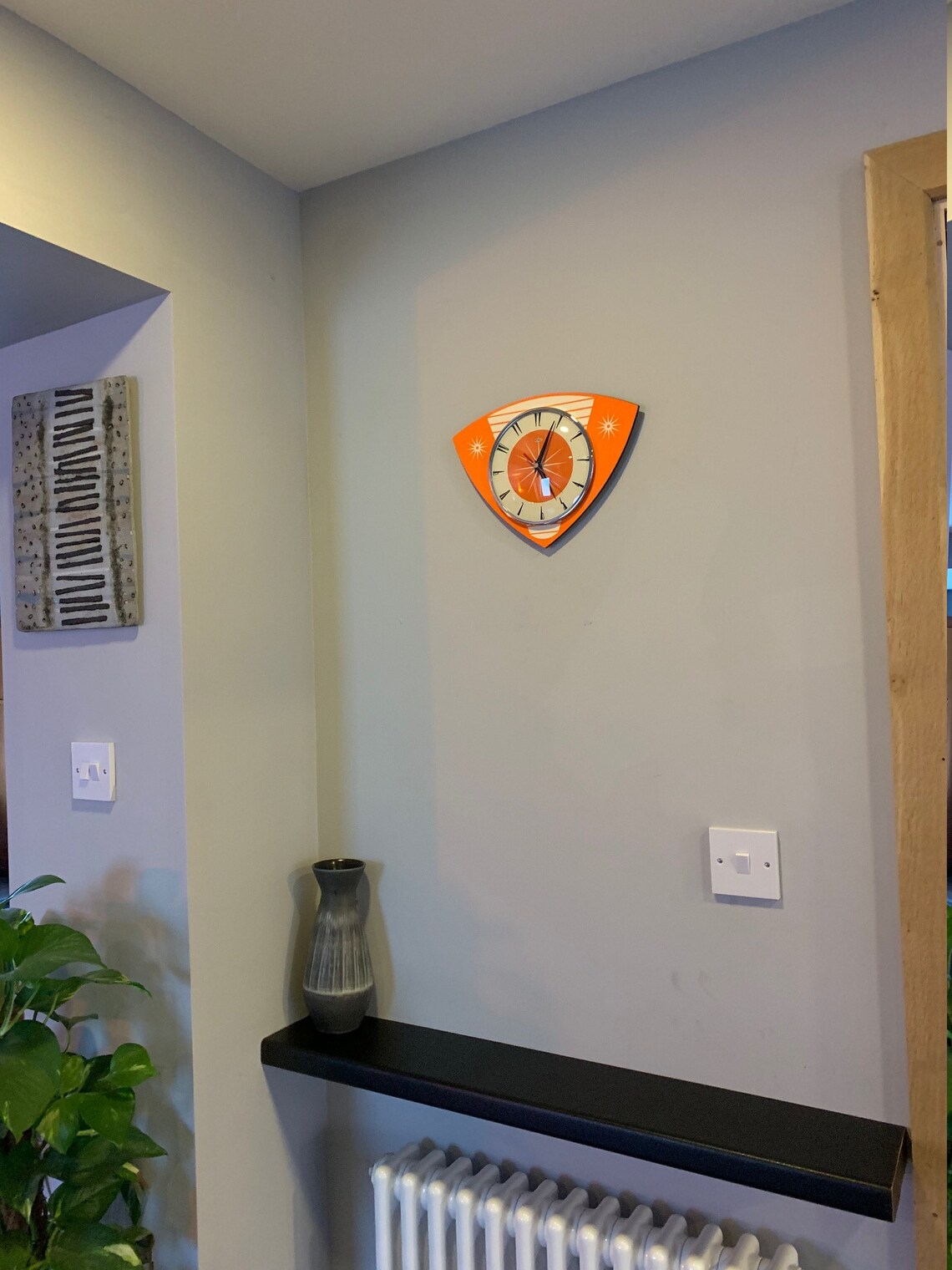 Colour Etched Trianguloid Lucite Formica Caravan Wall Clock - Etsy