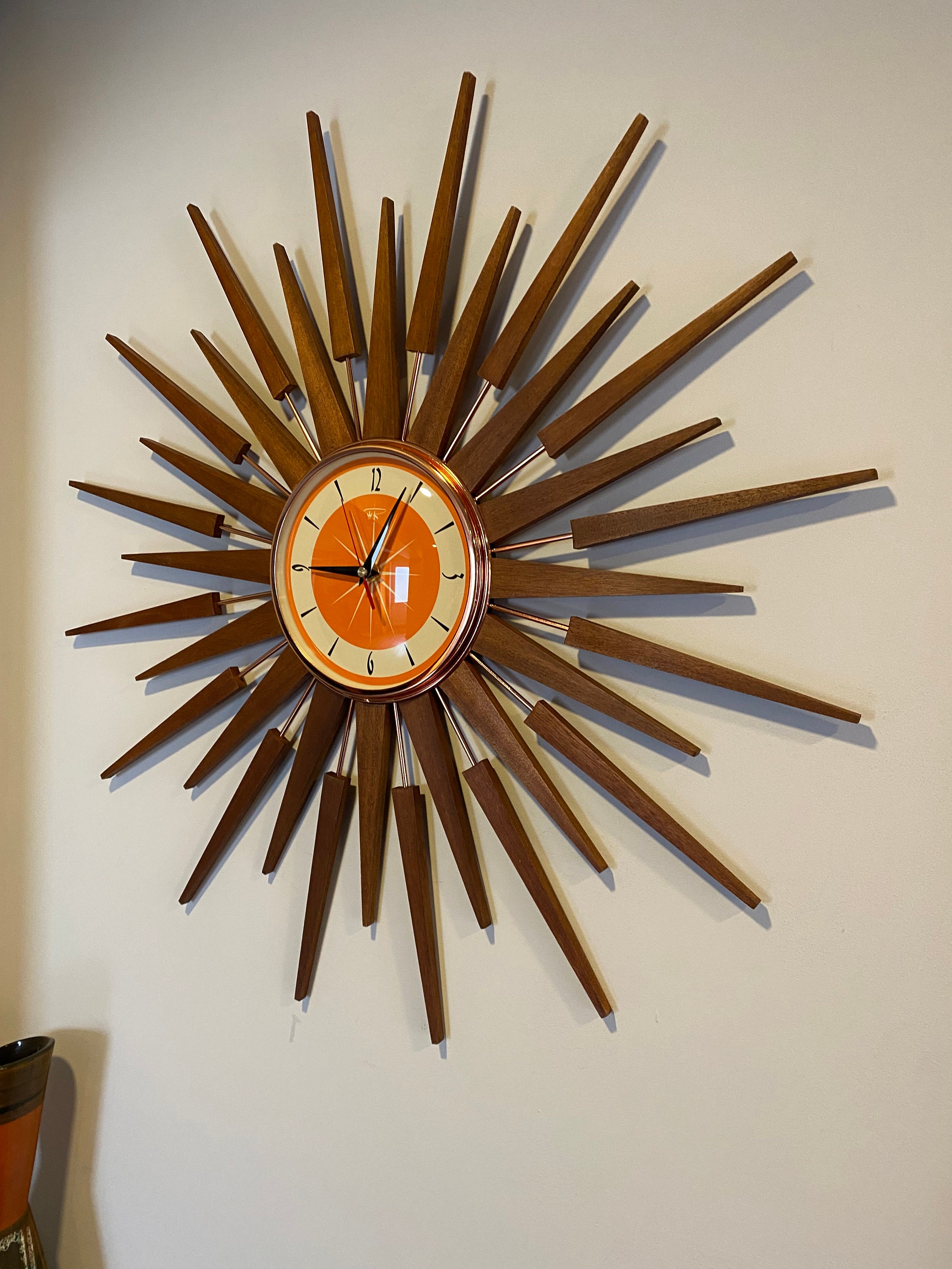 27 Inch Hand Made Mid Century Style Starburst Clock by Royale | Etsy