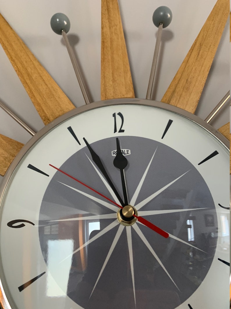27 Inch Hand Made Mid Century Style Starburst Clock by Royale - Etsy