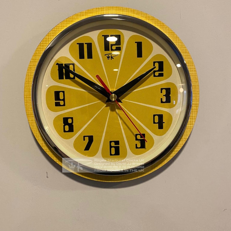 Retro Wall Clock - Etsy