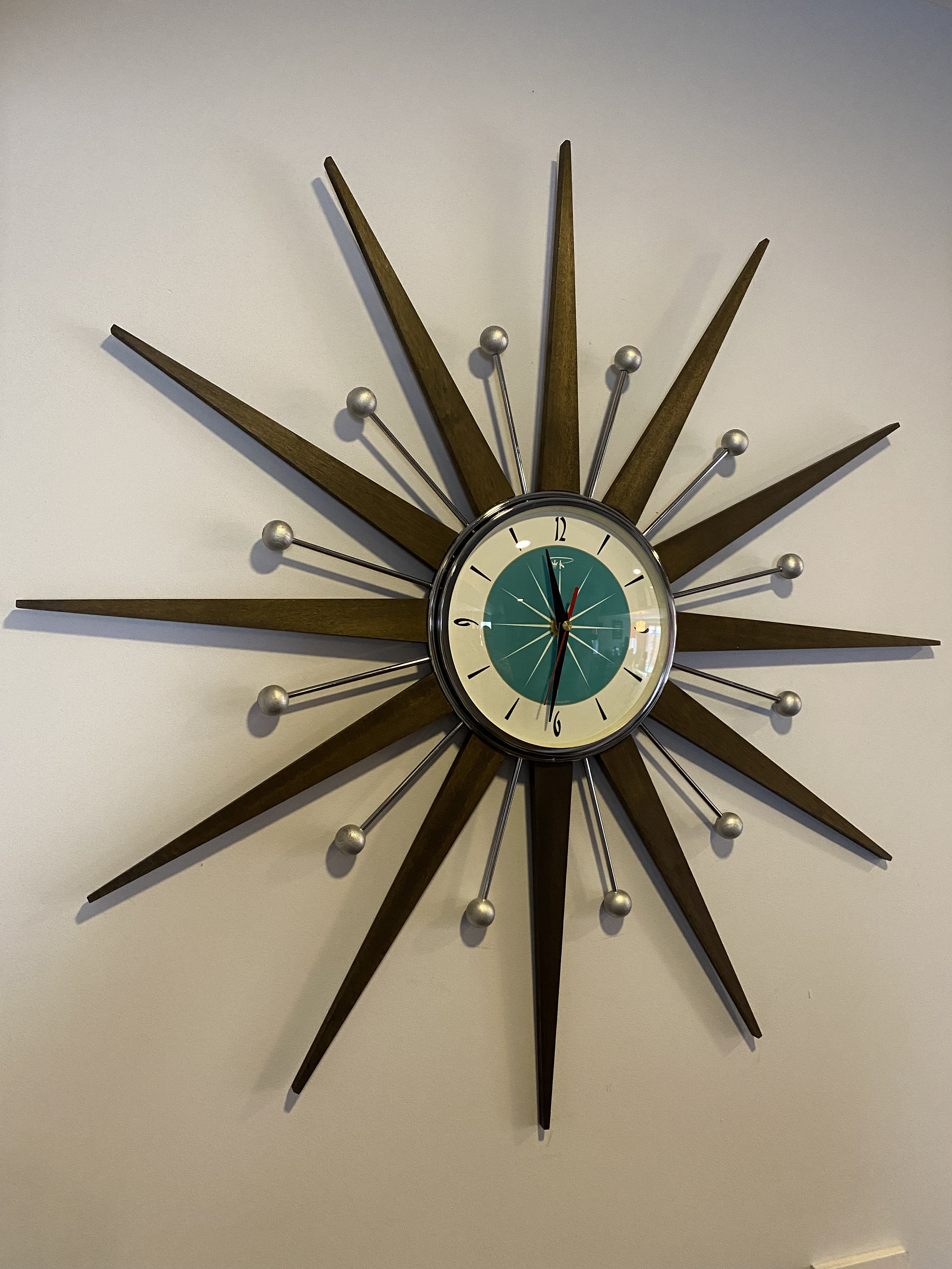 27 Inch Hand Made Mid Century Style Starburst Clock by Royale | Etsy