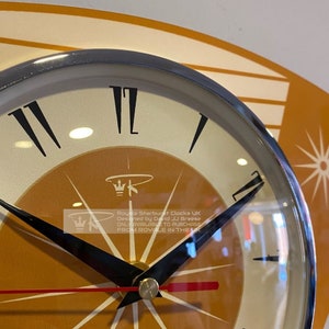 Colour Etched Trianguloid Laminate Caravan Wall Clock From Royale ...
