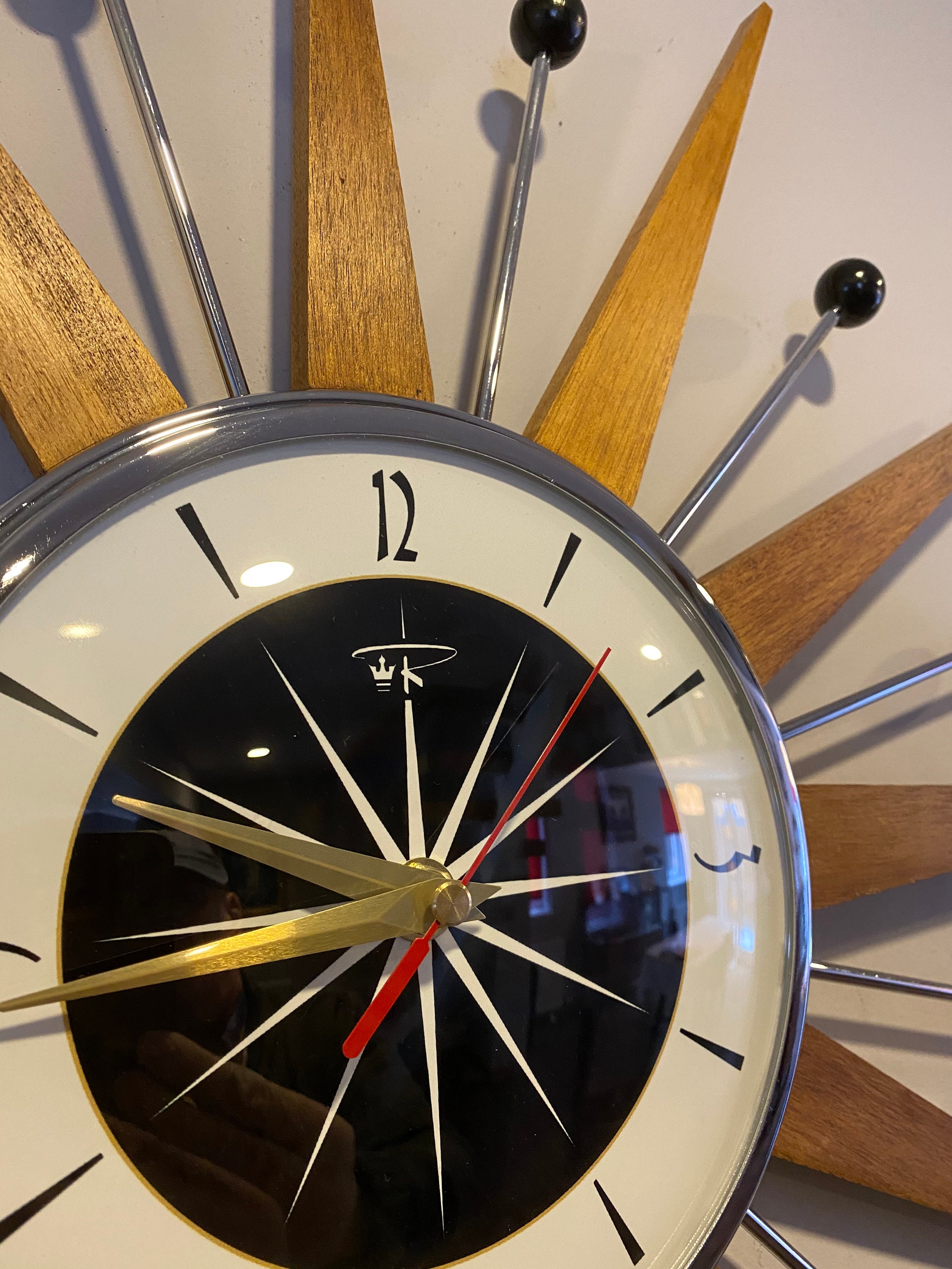 21 Inch Hand Made Mid Century Style Starburst Clock by Royale - Etsy